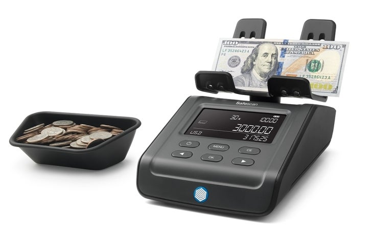 Money Counting Scale - Safescan 6165 - Counts Coins & Bills | Safescan ...
