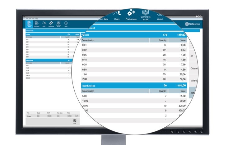 Safescan Money Counting Software - Order Now | Safescan.com